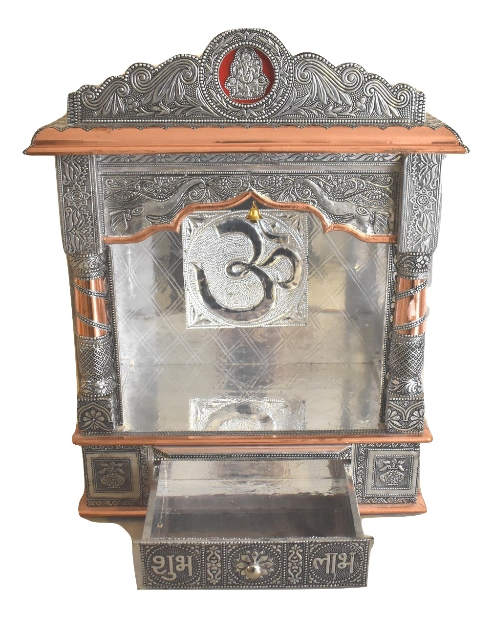 Hindu Puja Mandir Temple Indian Religious Altar No Doors 19 X 10 X 25